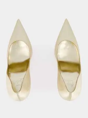 CHRISTIAN LOUBOUTIN Miss Z 100 Mm Pumps - Gold