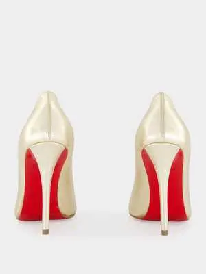 CHRISTIAN LOUBOUTIN Miss Z 100 Mm Pumps - Gold