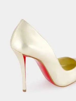 CHRISTIAN LOUBOUTIN Miss Z 100 Mm Pumps - Gold