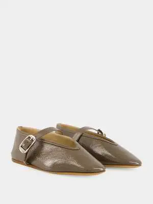 Le Monde Beryl Stella Slipper In Leather - Brown