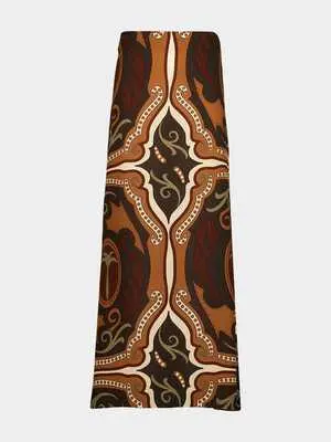 Johanna Ortiz Nuevos Territorios Skirt - Brown