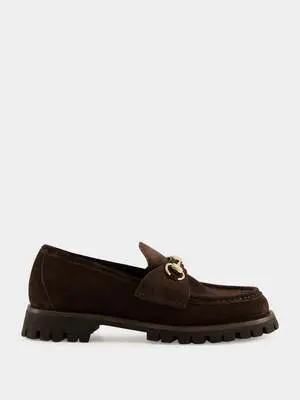 Gucci Sylke Leather Loafers