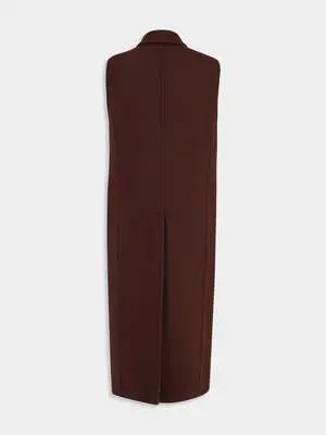 Gucci Long Gg Double Wool Gilet