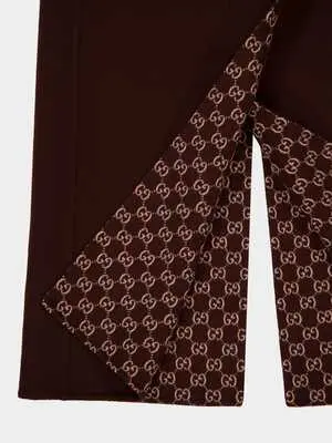 Gucci Long Gg Double Wool Gilet