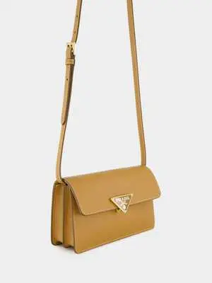 Prada Saffiano Leather Mini-bag - Brown
