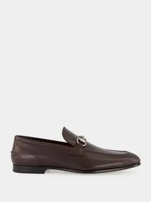 Gucci Jordaan Leather Loafer - Brown