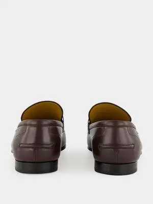 Gucci Jordaan Leather Loafer - Brown