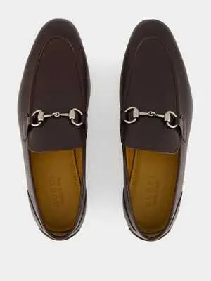 Gucci Jordaan Leather Loafer - Brown