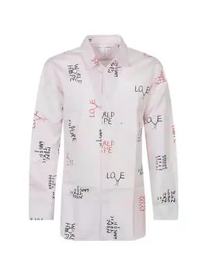 Comme Des Garçons Graphic Shirt - Pink