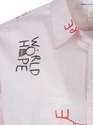 Comme Des Garçons Graphic Shirt - Pink