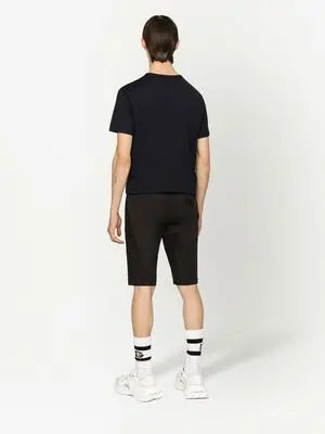 Dolce & Gabbana Cotton T-shirt With Metal Logo Tag