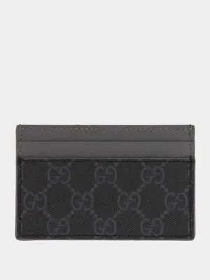 Gucci Bi-color Gg Card Case - Black