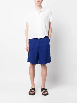 120% Lino Linen Above-knee Shorts