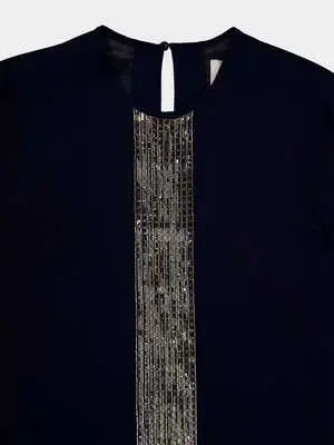 PAULA Freya Embellished Silk Dress