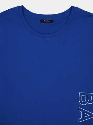 Balmain Logo-print Short-sleeved Cotton T-shirt