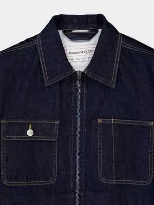Alexander McQueen Zipped Denim Jacket