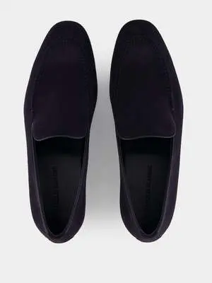 Manolo Blahnik Truro Suede Loafers - Blue