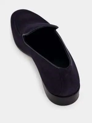 Manolo Blahnik Truro Suede Loafers - Blue
