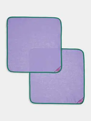 La DoubleJ Set Of 2 Large Napkins - Blue