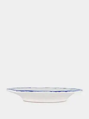 LES-OTTOMANS La Menagerie D'été Fish Dinner Plate - Blue