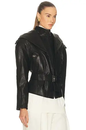 KAREN ARCANJO Renia Leather Jacket