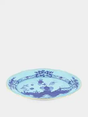 GINORI 1735 Oriente Italiano Iris Oval Platter - Blue