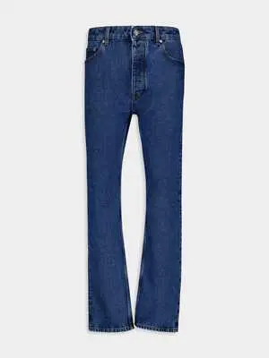 Palm Angels Monogram Straight-leg Jeans - Blue