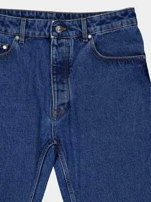 Palm Angels Monogram Straight-leg Jeans - Blue