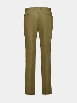 Boglioli Linen Double-breasted Suit - Green