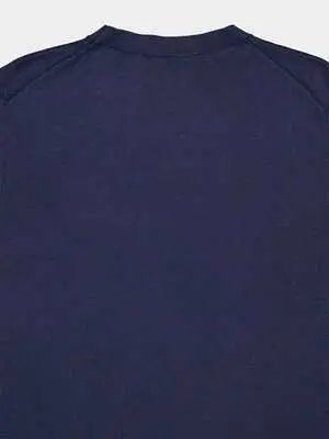 Boglioli Cotton-silk Blend Navy T-shirt - Blue