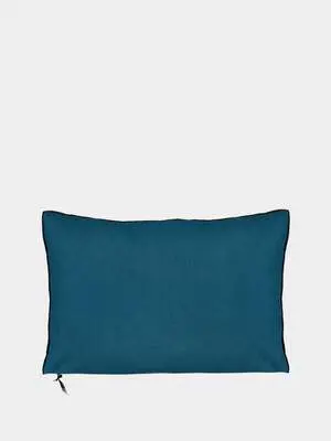 Maison De Vacances Stone Washed Linen Deep Cushion - Blue