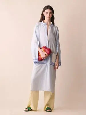 PAULA Altair English Embroidered Linen Dress