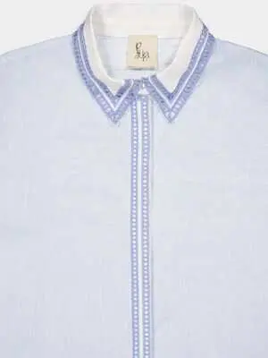 PAULA Altair English Embroidered Linen Dress