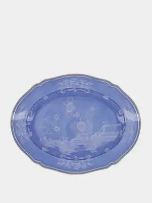 GINORI 1735 Oriente Italiano Pervinca Oval Platter - Blue