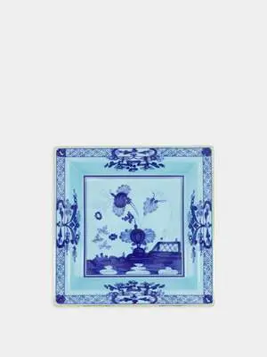 GINORI 1735 Oriente Italiano Iris Large Square Change Tray