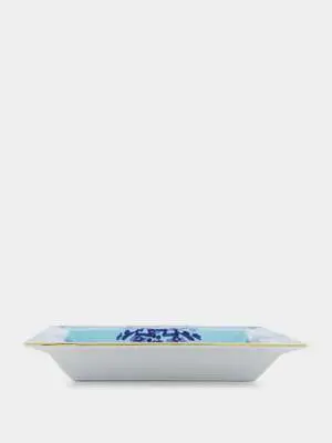 GINORI 1735 Oriente Italiano Iris Large Square Change Tray