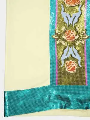 PAULA Celeste A-line Embroidered Maxi Dress - Multicolour