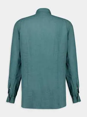 Boglioli Teal Linen Shirt