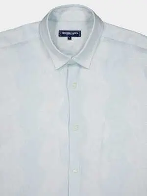 Frescobol Carioca Cabana Stripe Castro Linen Shirt - Blue
