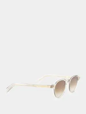 CUTLER AND GROSS Sand Crystal Round Sunglasses - Blue