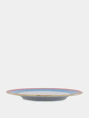La DoubleJ Set Of 2 Rainbow Dinner Plates - Blue