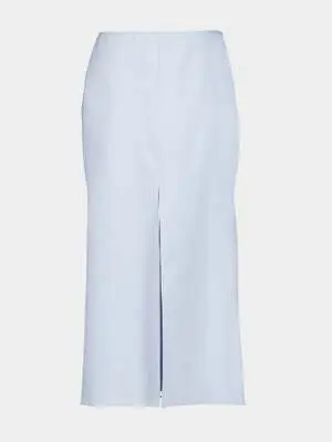 FERRAGAMO Layered Midi Skirt - Blue