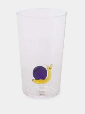 ICHENDORF MILANO Longdrink Snail Glass - Blue