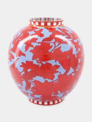 La DoubleJ Lilium Turchese Big Bubble Vase - Blue
