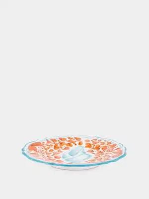 LES-OTTOMANS La Menagerie D'ete Conch Dessert Plate - Blue