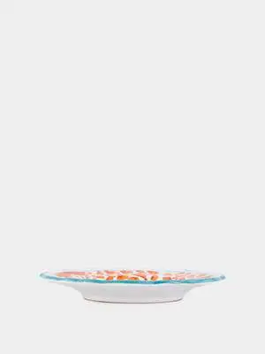 LES-OTTOMANS La Menagerie D'ete Conch Dessert Plate - Blue