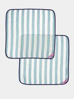 La DoubleJ Sky Linen Napkins Set - Blue