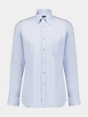 TOM FORD Pale Long-sleeve Shirt - Blue
