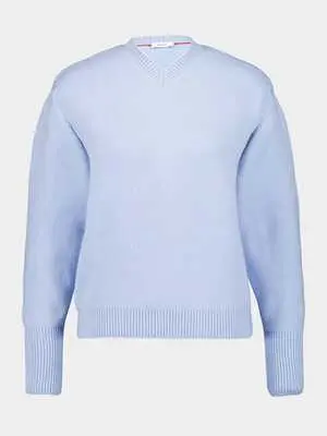 FERRAGAMO Layered Cashmere Sweater - Blue