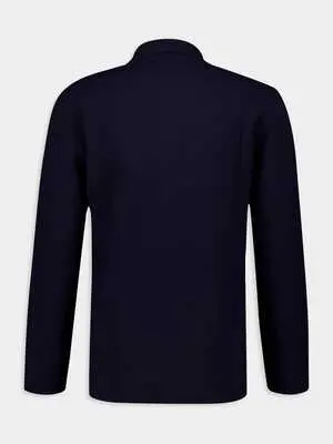 PIACENZA CASHMERE 1733 Wool Long-sleeve Shirt - Blue